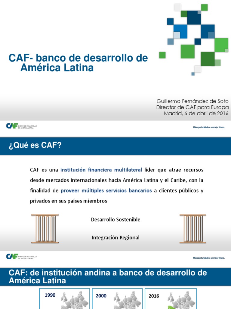 Qué es CAF: Banco de Desarrollo Latinoamericano | PDF | Economias ...