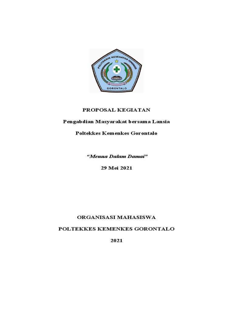 Proposal Hlun | PDF | Pengembangan Diri | Kesehatan Holistik