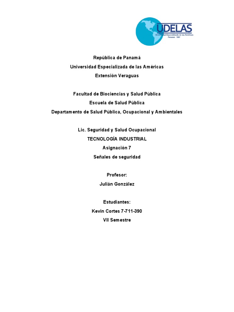 Señales de Seguridad en el Trabajo | PDF | Seguridad y salud ...