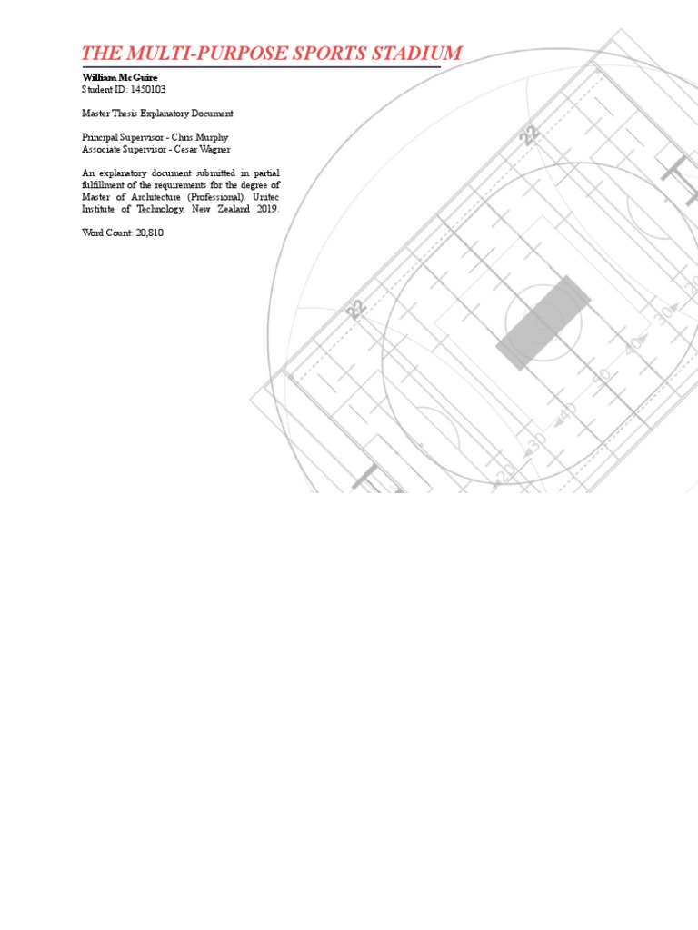 Multi-Purpose Stadium Design Thesis | PDF | Sports | Science