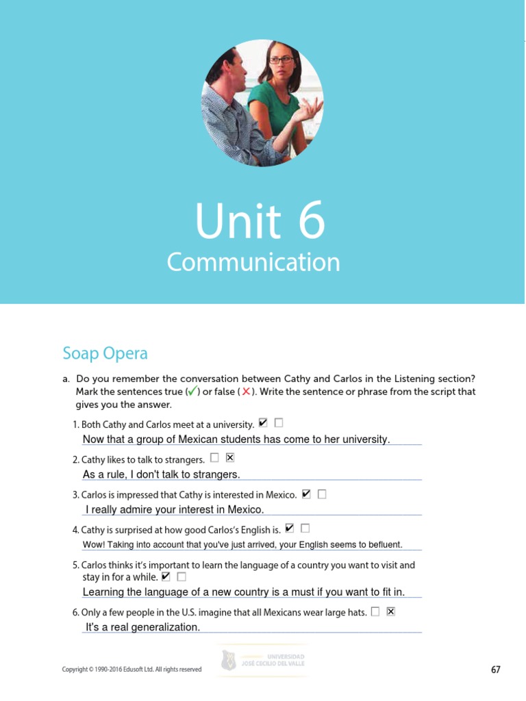 Advanced 1 Workbook Unit 6 Compressed | PDF | Vocabulary | Reading ...