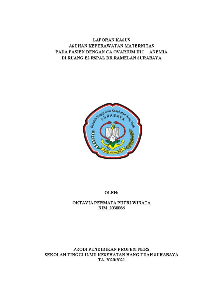 Asuhan Keperawatan CA Ovarium IIIC | PDF | Kesehatan Holistik