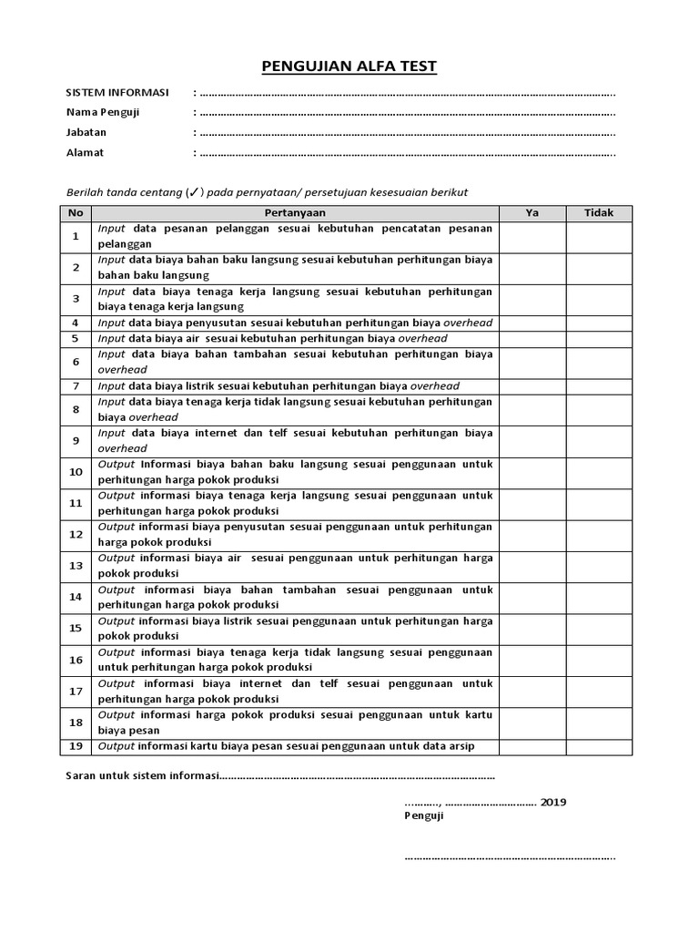 Pengujian Black Box Test | PDF