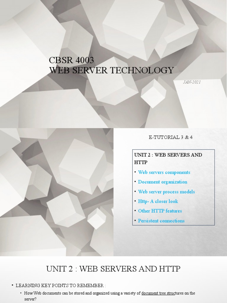 CBSR 4003 Web Server Technology | Download Free PDF | Web Server | Internet & Web