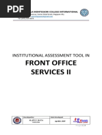 Front Office Services Ncii: Role-playing/Demonstration | PDF