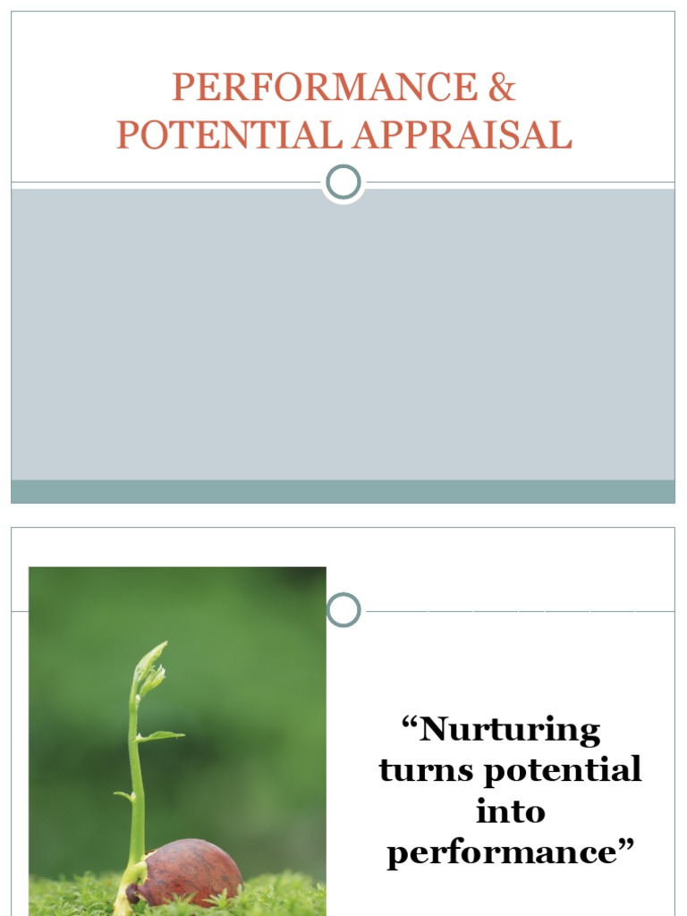 HRM - Performance & Potential Appraisal | PDF | Performance Appraisal | Behavioural Sciences