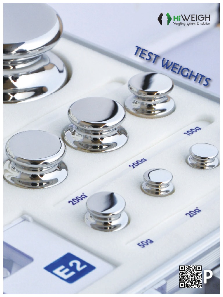 Industrial Test Weights Guide | PDF | Metals | Nature