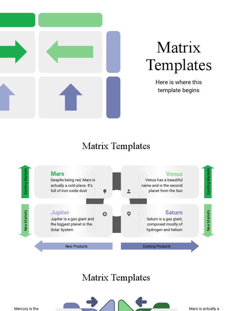 Matrix Templates by Slidesgo | PDF | Solar System | Planets