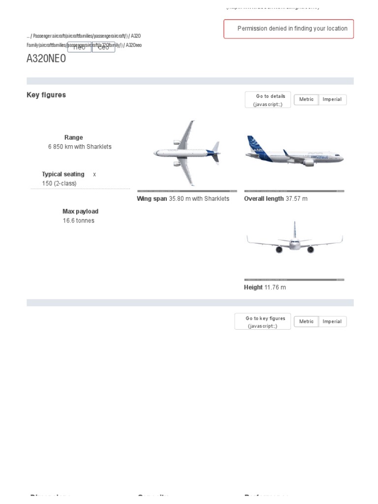 A320 Neo Specification | PDF | Aircraft | Jet Aircraft