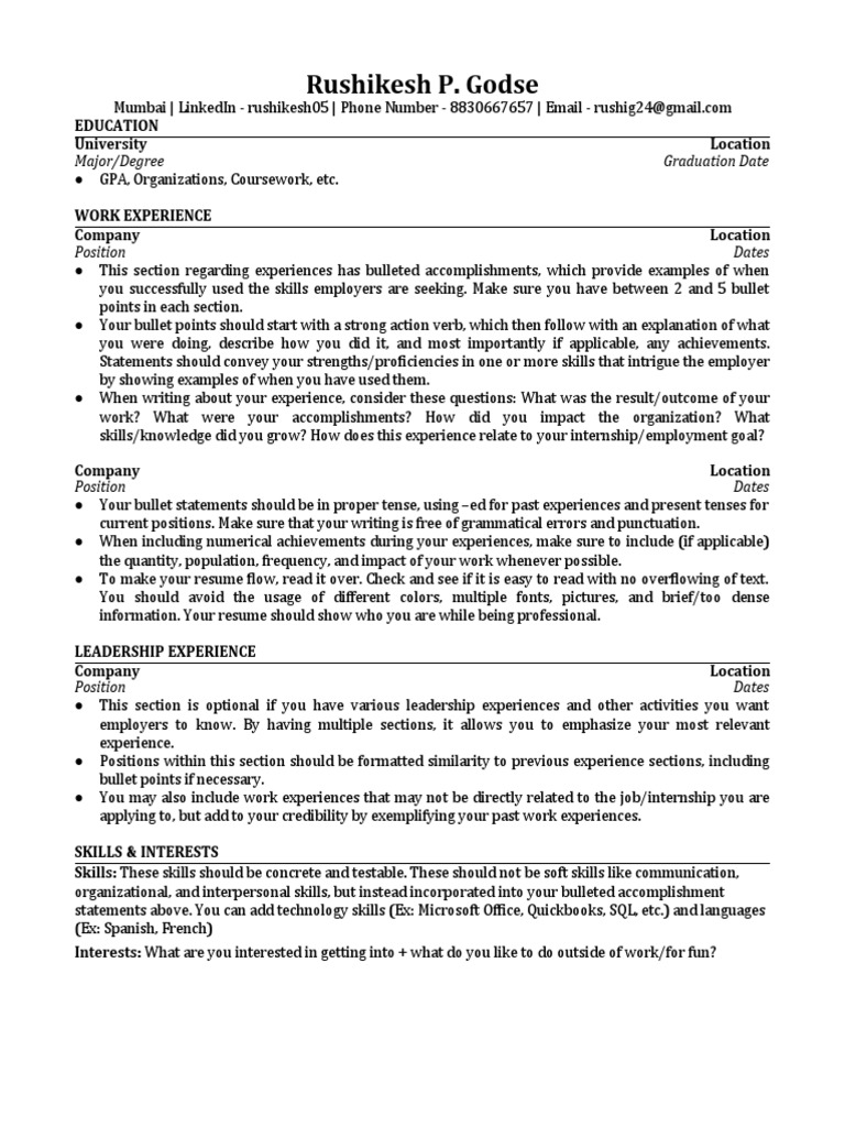 Rushikesh P. Godse: Major/Degree Graduation Date | PDF | Communication | Human Communication