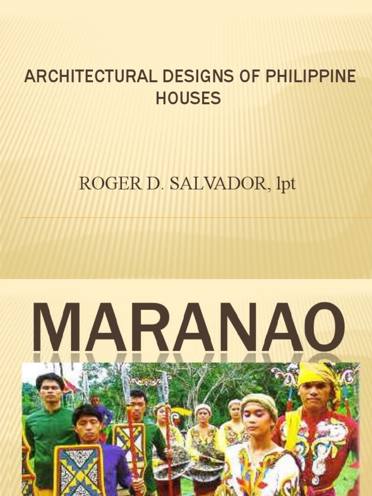 Architectural Designs of Philippine Houses | PDF | Length | Mural