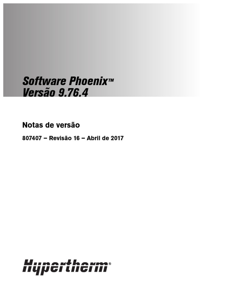 Software Phoenix Versão 9.76.4 | PDF | Office Equipment | Computer Science