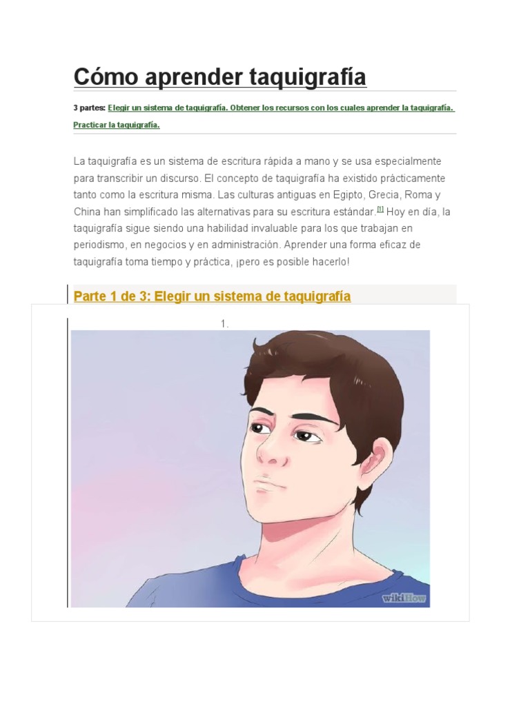Cómo Aprender Taquigrafía | PDF | Taquigrafía | Escritura