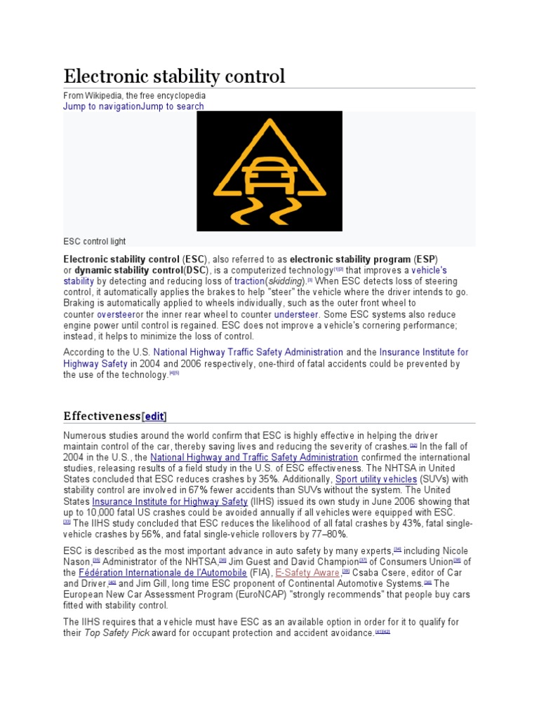 An In-Depth Look at Electronic Stability Control: Components ...