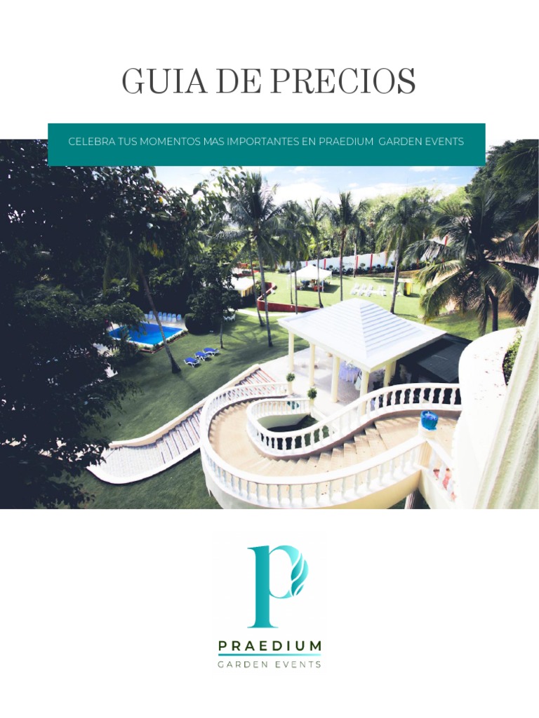 Guia de Precios Praedium Garden Events 2021 | PDF