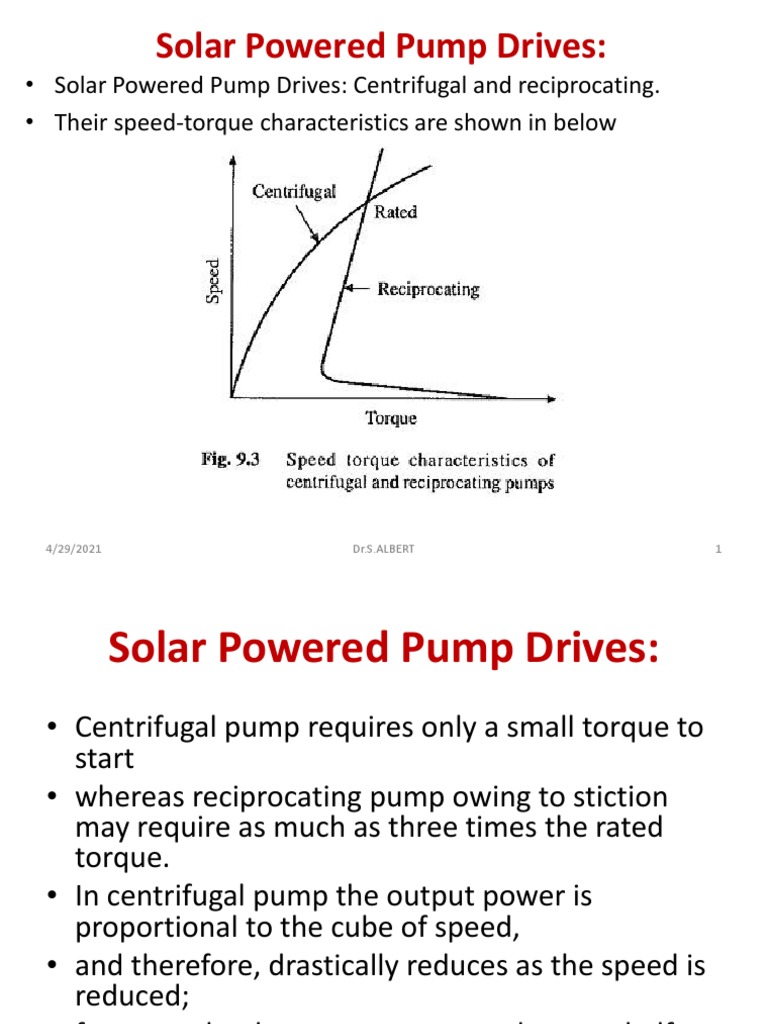 EDC Solar and Battery Powered Drives | PDF