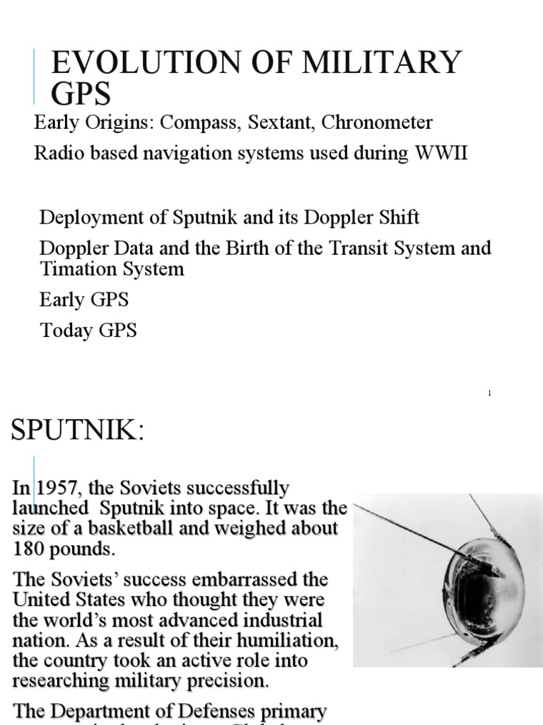 History of GPS | PDF | Sputnik 1 | Global Positioning System
