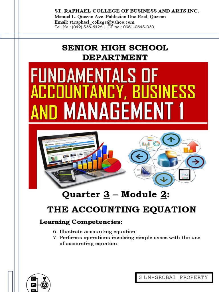 Senior High School Department: Quarter 3 - Module 2: The Accounting ...