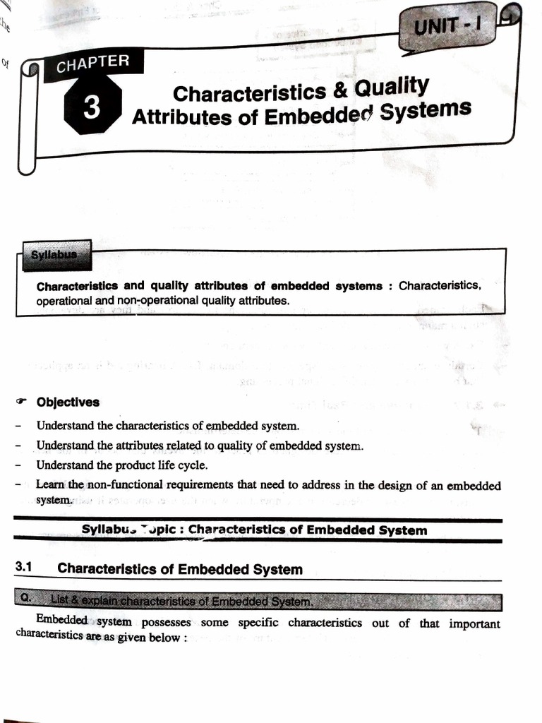 Attributes of Embedded Systems: 3 Characteristics& Quality | PDF ...
