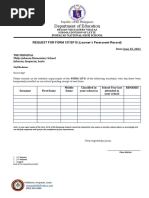Form 137 Request Letter | PDF