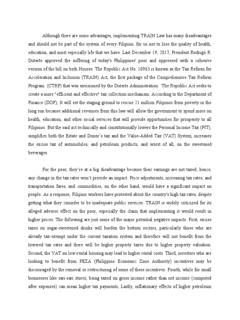 Reflection Paper 1 | PDF | Taxes | Value Added Tax