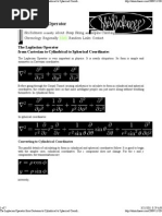 Curl in Spherical and Cylindrical Coordinates | PDF