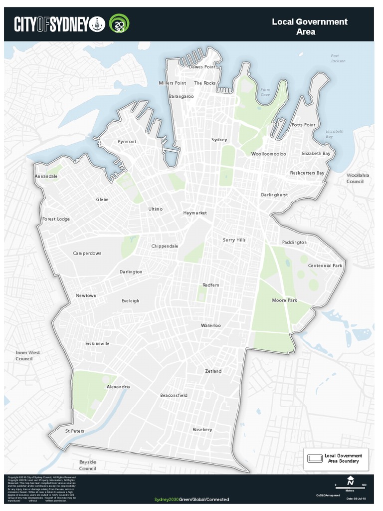 Map of City of Sydney Local Government Area | PDF