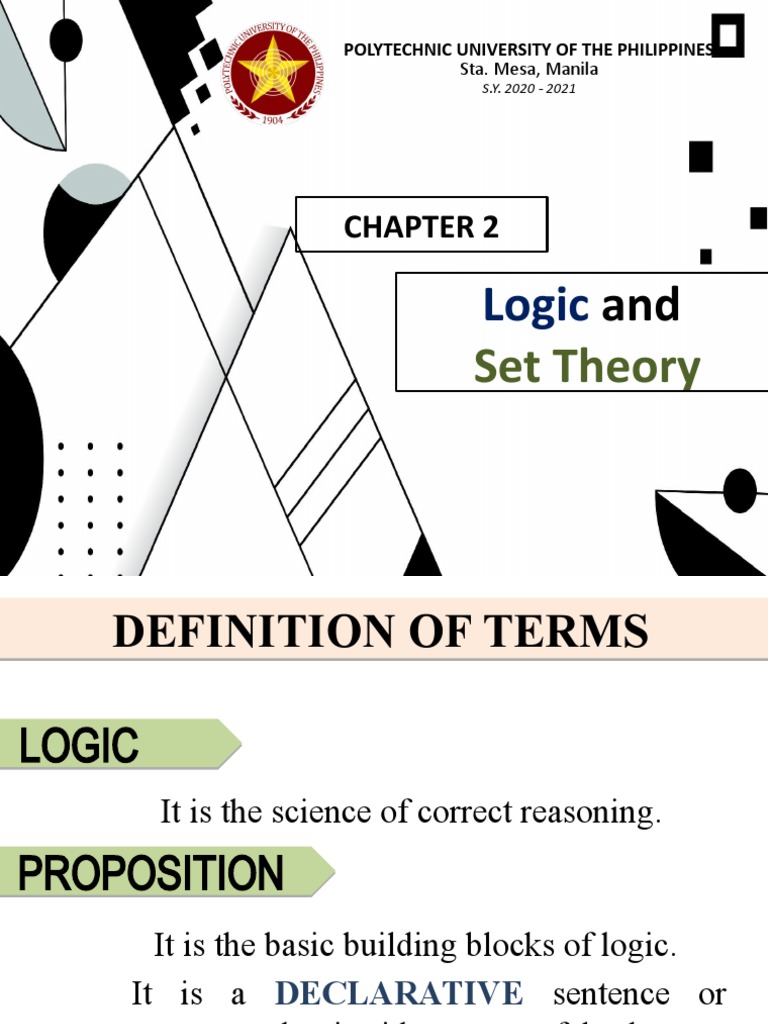 Logic: Set Theory | PDF | If And Only If | Mathematical Logic