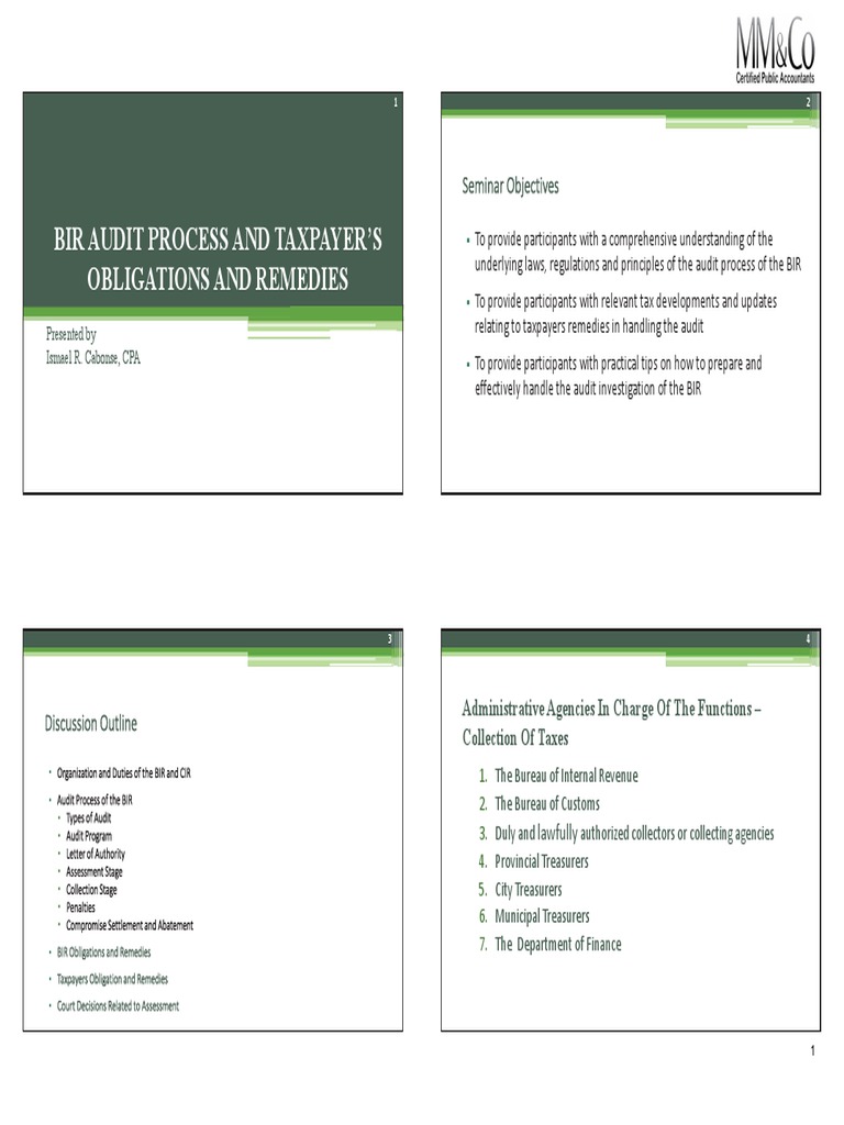 Tax Remedies Final 4 Slides | PDF | Taxation In The United States ...