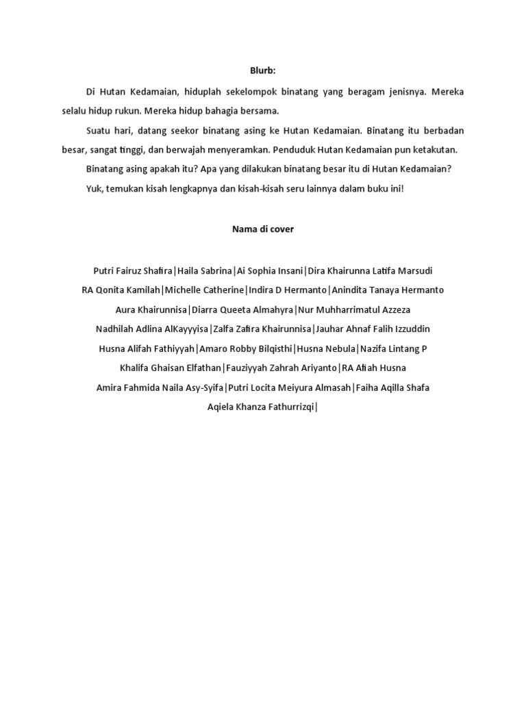 Blurb Vol 1 | PDF