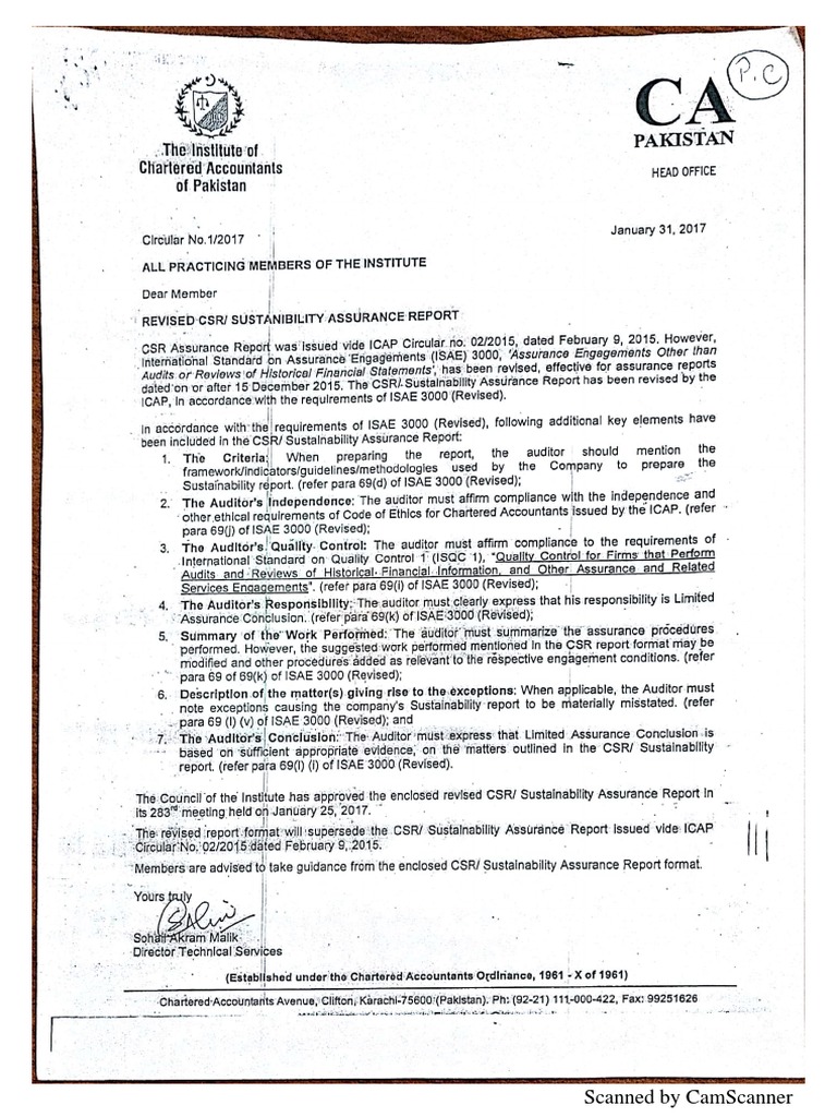 ISAE 3000 (ICAP Sustainibility Report) | PDF