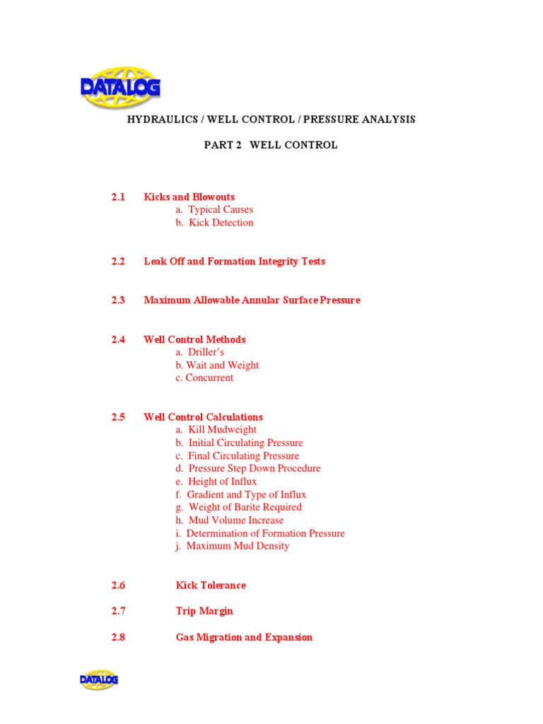 Well Control | PDF | Blowout (Well Drilling) | Science