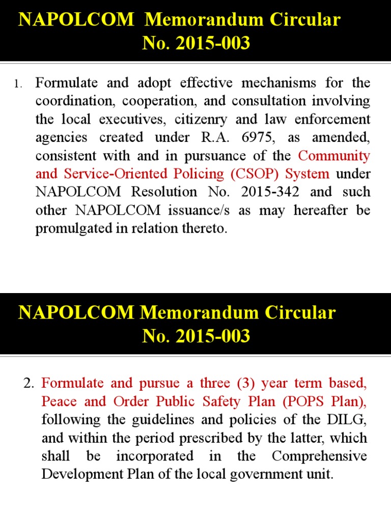 Community and Service-Oriented Policing (CSOP) System | PDF