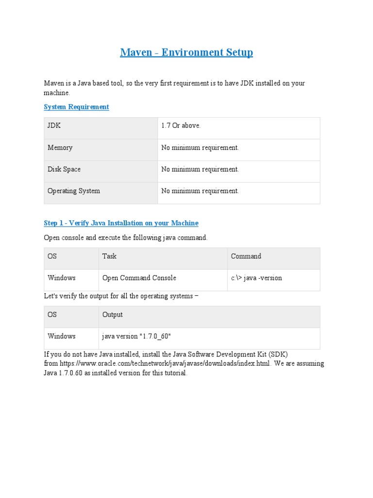Maven - Environment Setup and TestNG Plugin | PDF | Java (Programming ... Maven - Environment Setup and TestNG Plugin | PDF | Java (Programming ...