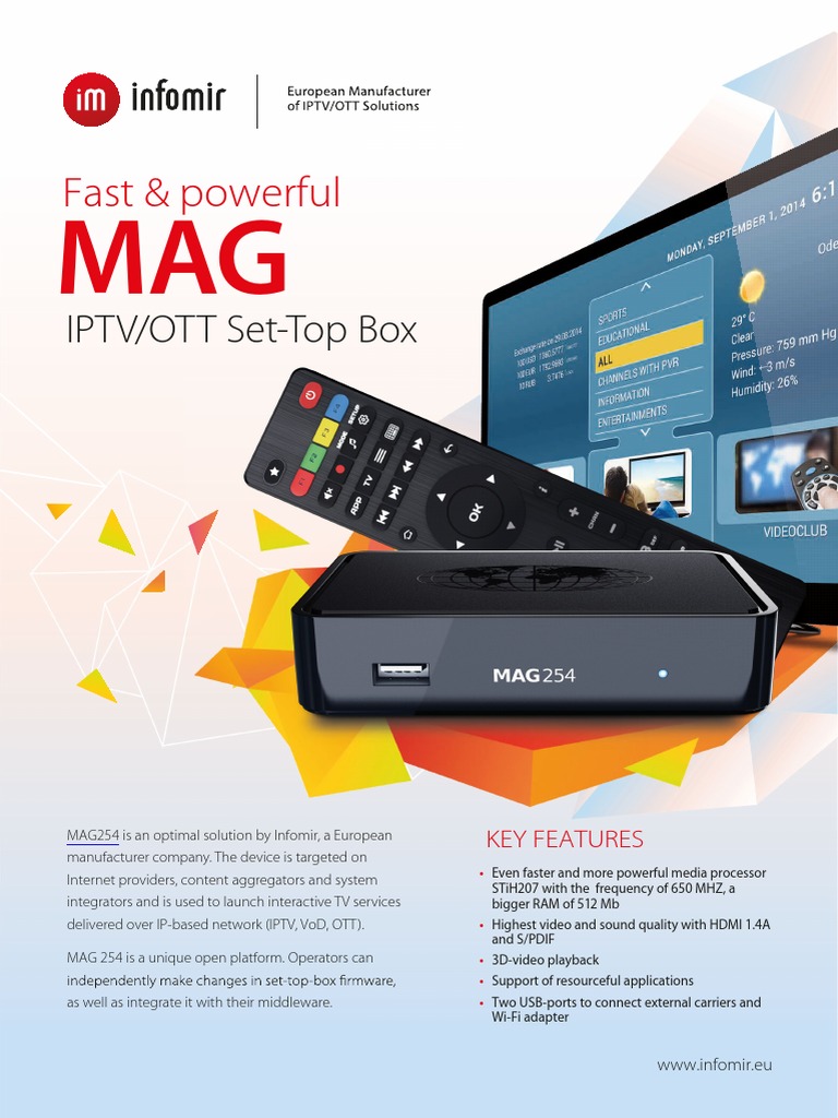 Fast & Powerful: IPTV/OTT Set-Top Box | PDF | Set Top Box | Hdmi