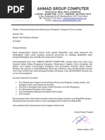 Nota Service Laptop dan Komputer | PDF
