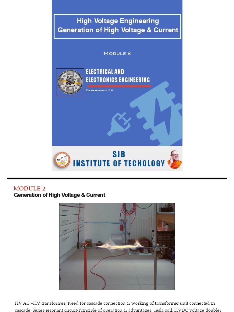 High Voltage Generation Techniques | PDF | Rectifier | Transformer