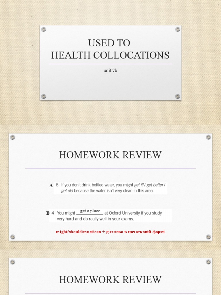 Health Collocations and Usage Guide | PDF | Public Health | Human Weight