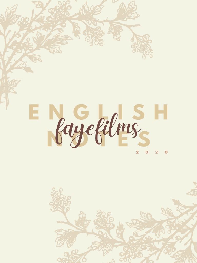 Fayefilms English Notes | PDF | Nature