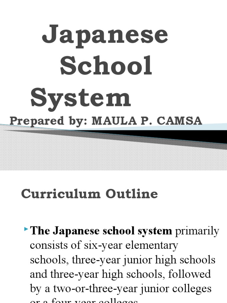 An Overview of the Japanese School System, Including Elementary, Junior ...