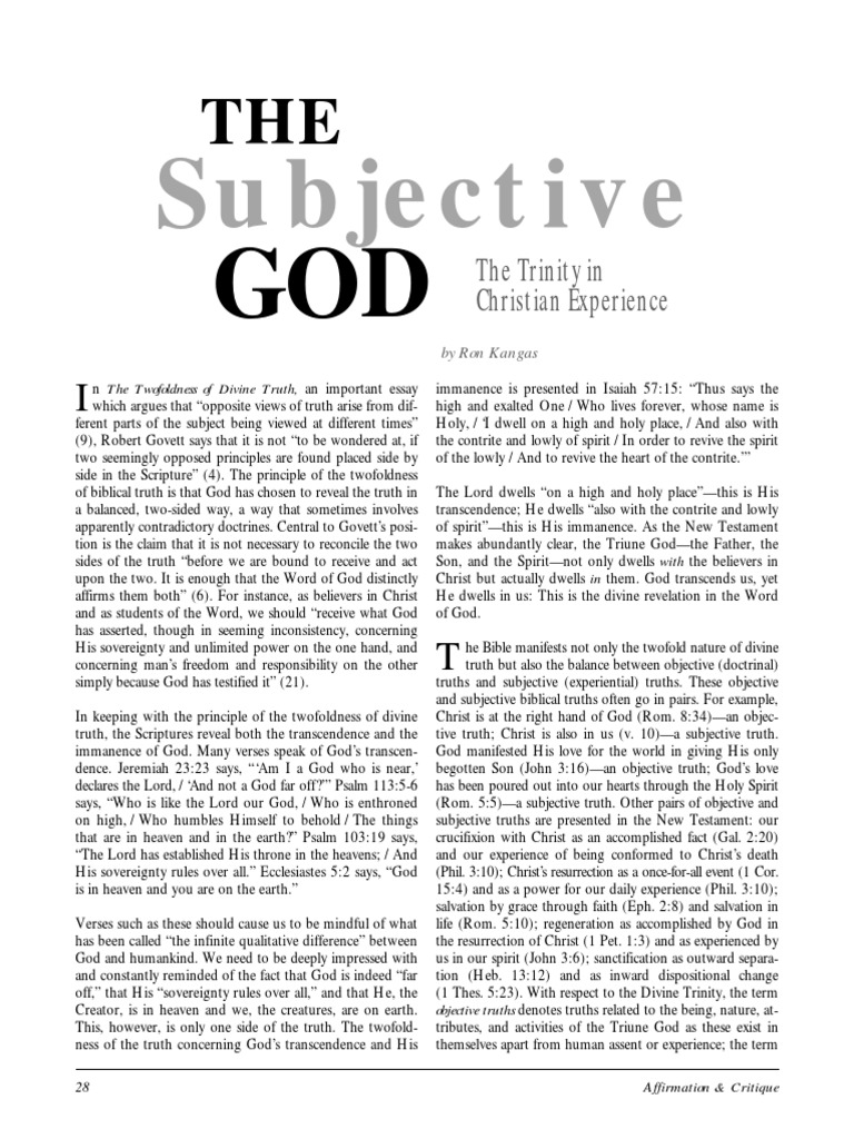 Ron Kangas - Treimea | PDF | Trinity | God The Father