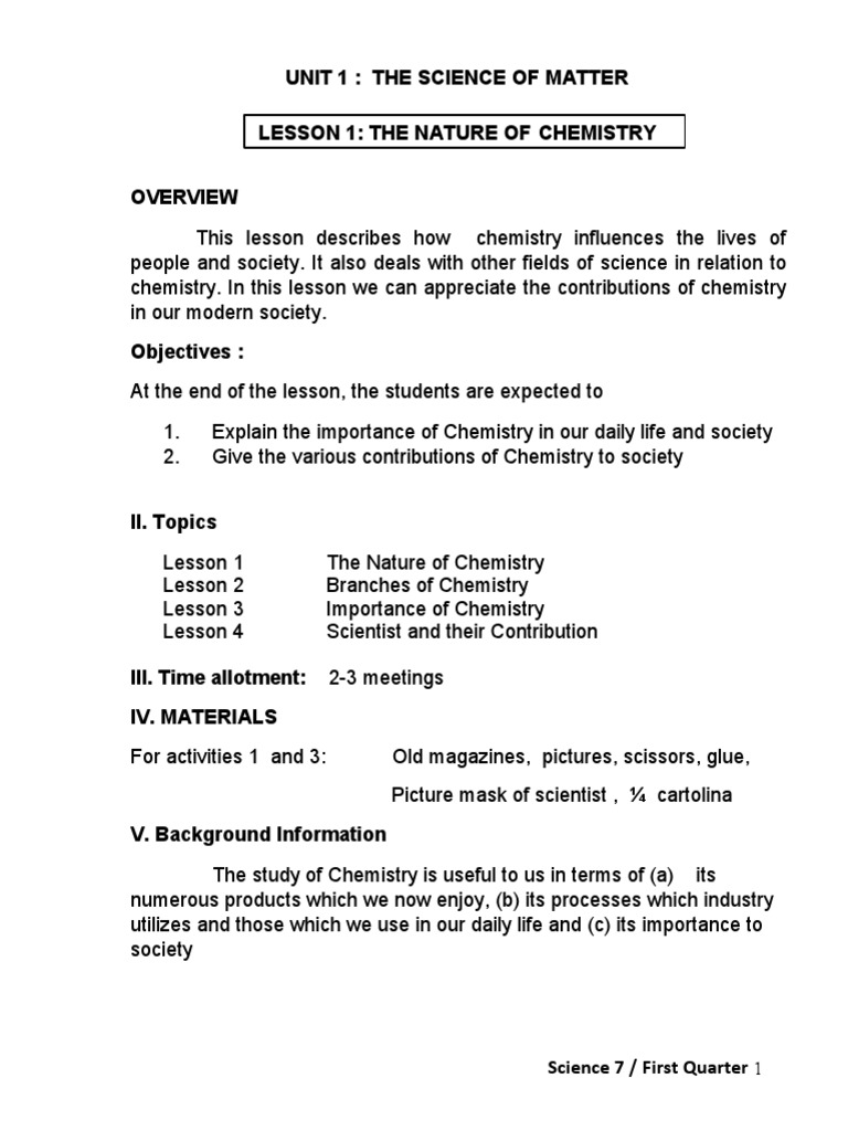 Chemistry 7 TG | PDF | Mixture | Laboratories