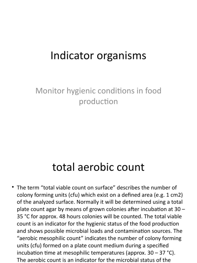 3.food Indicator Organisms | PDF | Mold | Yeast