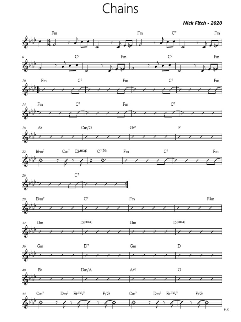 Chains Acoustic Guitar | PDF