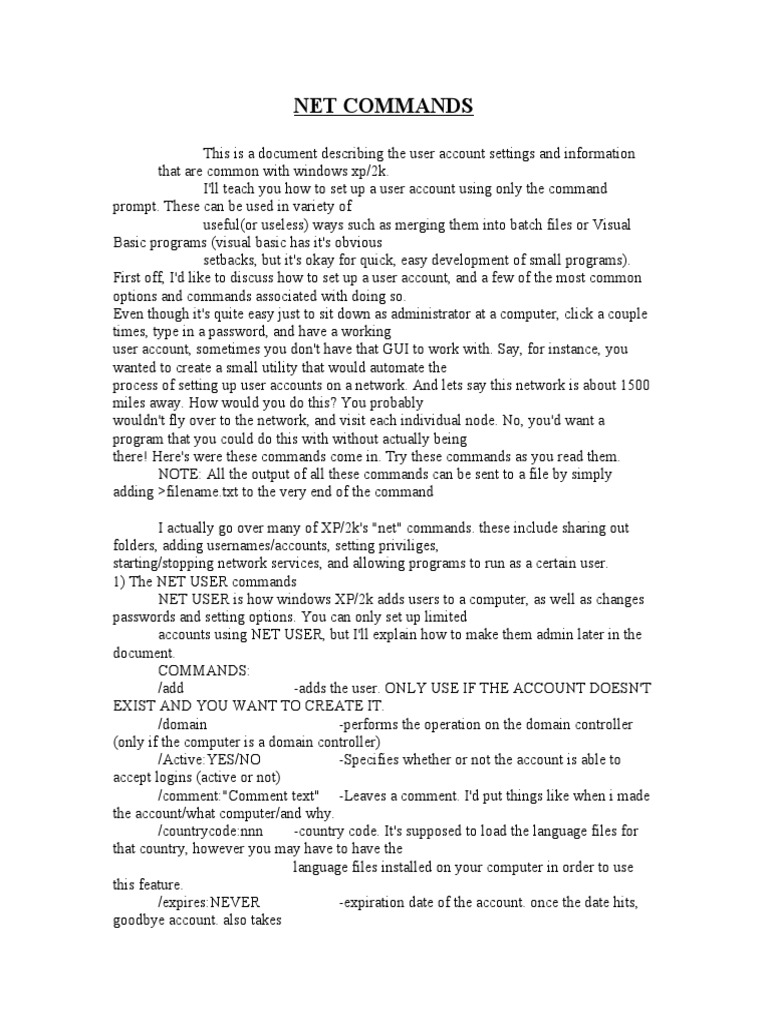 Comprehensive Guide to Managing User Accounts and Network Resources ...