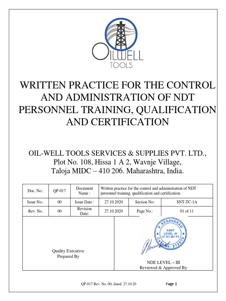 NPS-SOP-CNDT-001 Rev 0 Written Practice - Temp Updates | PDF ...