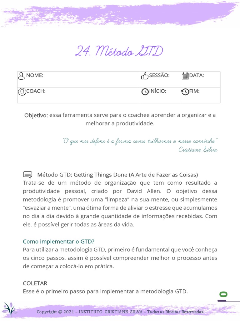 24_Método GTD | PDF | Business | Science