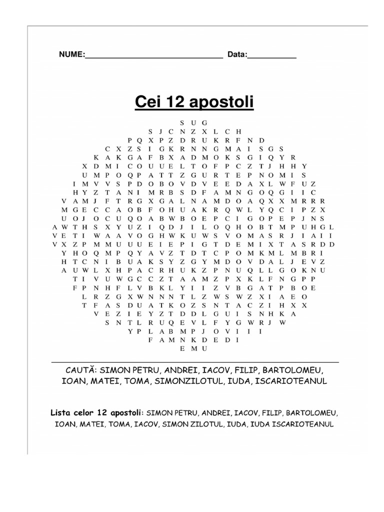 Cei 12 Apostoli | PDF