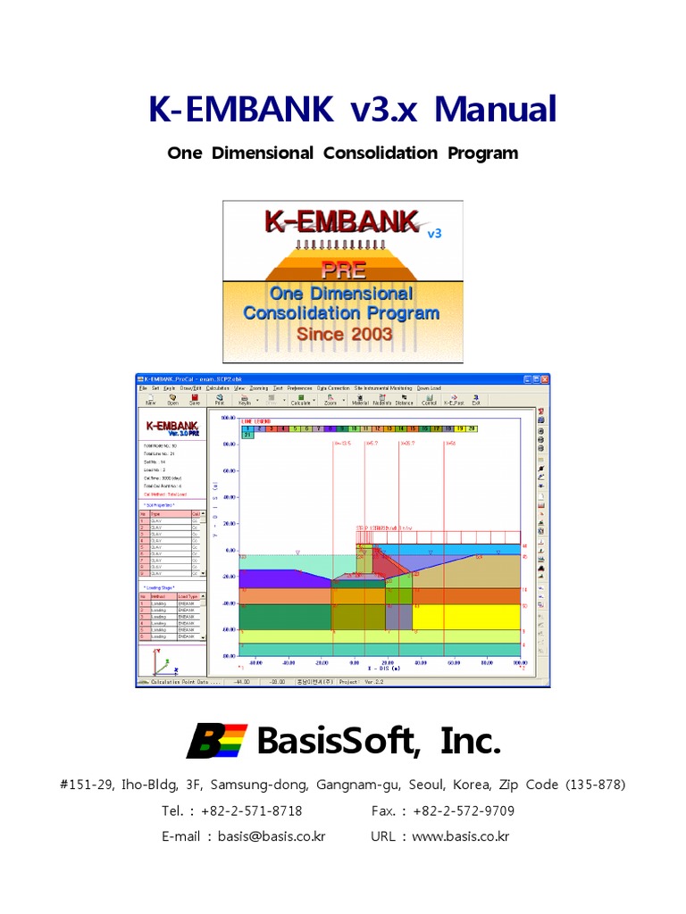 K-Embank Manual English | PDF | Solid Mechanics | Soil