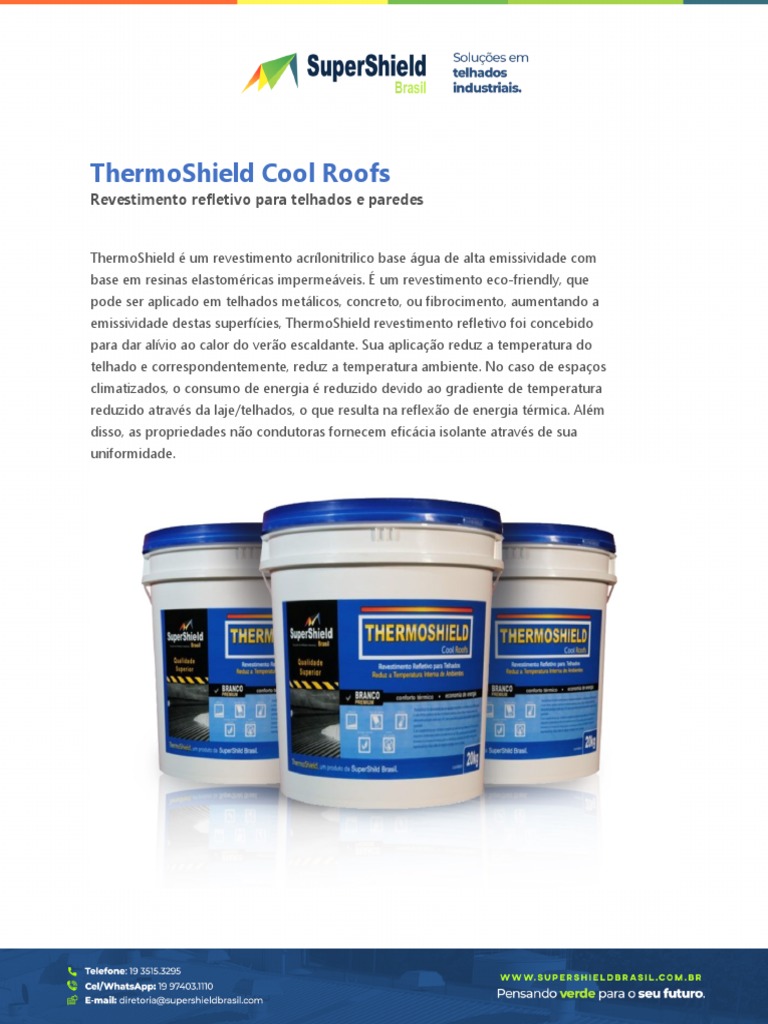Ficha ThermoShield Cool Roof | PDF | Poliuretano | Química